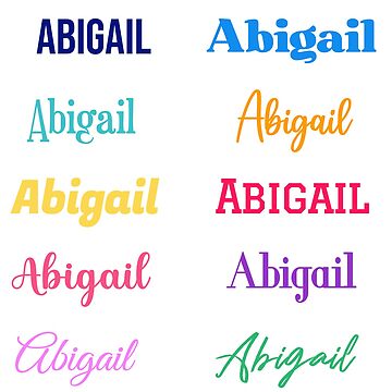 "Abigail - Baby Names Girls Unique - Personalized Gift For Her ...