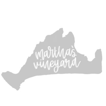 "Martha’s Vineyard Cursive Design" Sticker for Sale by Lia Moran ...