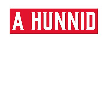 "A Hunnid Red Box Logo" Postcard for Sale by Clothing-Guru | Redbubble
