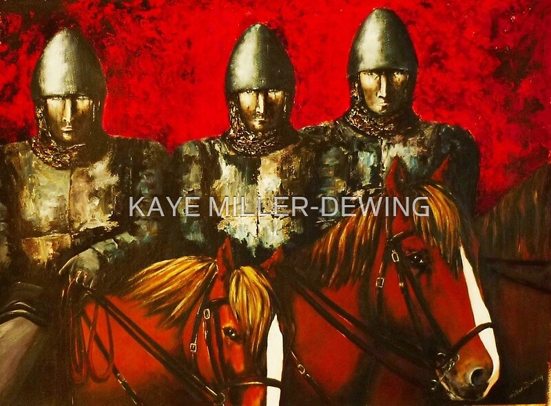 "Three Knights" by Kaye Miller-Dewing | Redbubble
