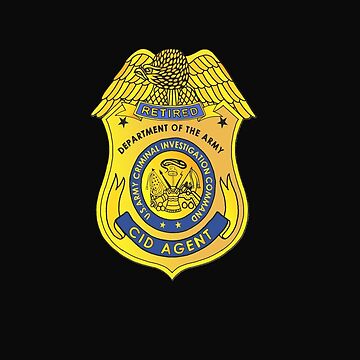 "Large CID Retired Badge" Sticker for Sale by 2feathersArt | Redbubble
