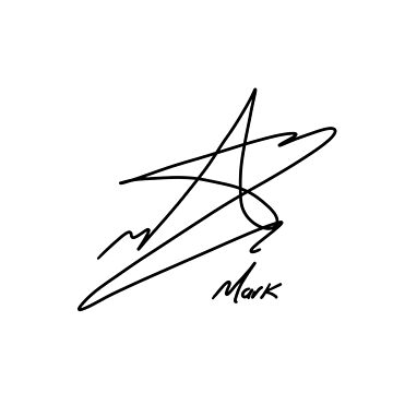 "Mark Lee Signature - NCT" Sticker by MADCITYY | Redbubble