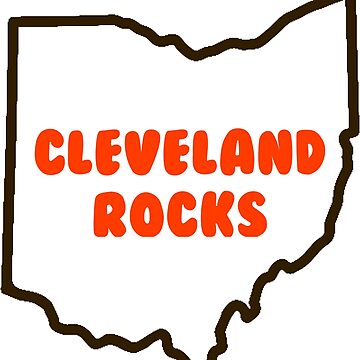 "Cleveland Rocks" Sticker for Sale by ScapegoatPrints | Redbubble