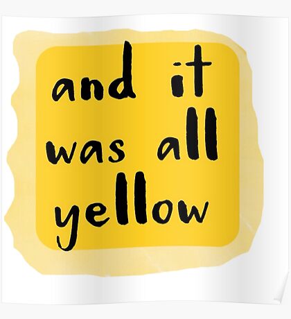 Coldplay Yellow Posters | Redbubble