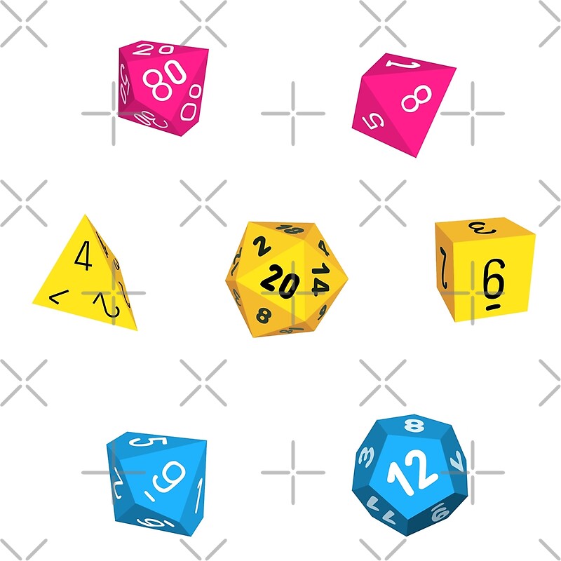 "Pan Pride Dice" by KillianItArt | Redbubble