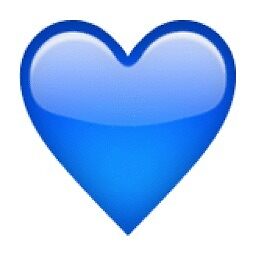 «Emoji corazón azul» de oliviaiscool | Redbubble