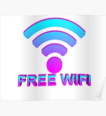 Free Wifi: Posters | Redbubble
