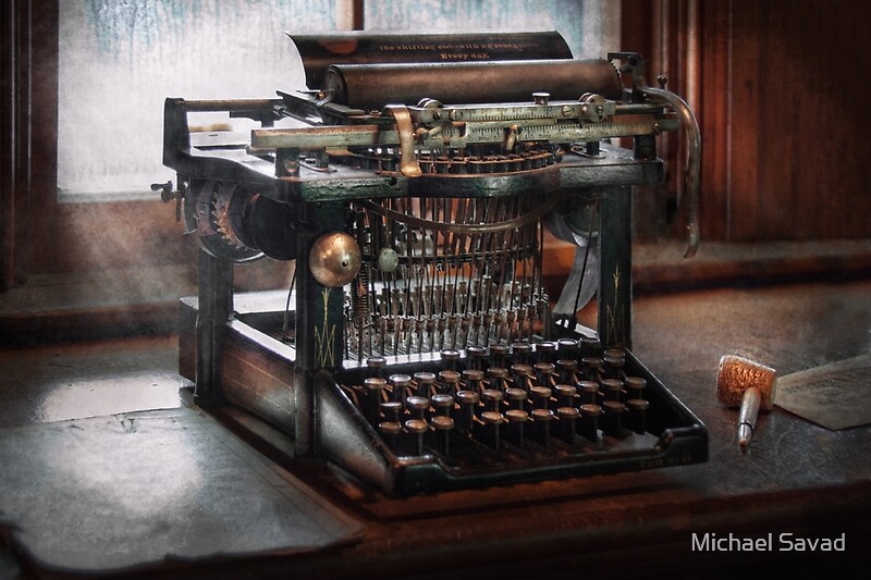 "Steampunk - Typewriter - A really old typewriter " by Michael Savad ...