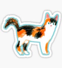 Calico Cat Stickers | Redbubble