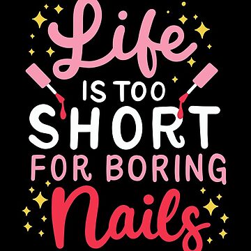 "Funny Nail Tech" Sticker for Sale by Betsytiptoe | Redbubble