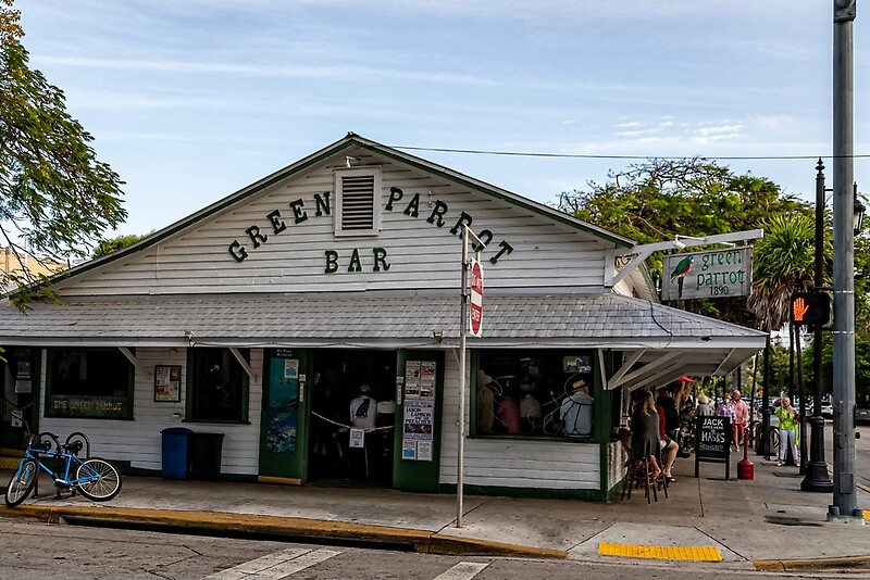 "Green Parrot Bar, Key West" by Kay Brewer | Redbubble
