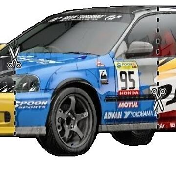 "Honda Civic Ek9 Racing" Mask by K-Spec | Redbubble