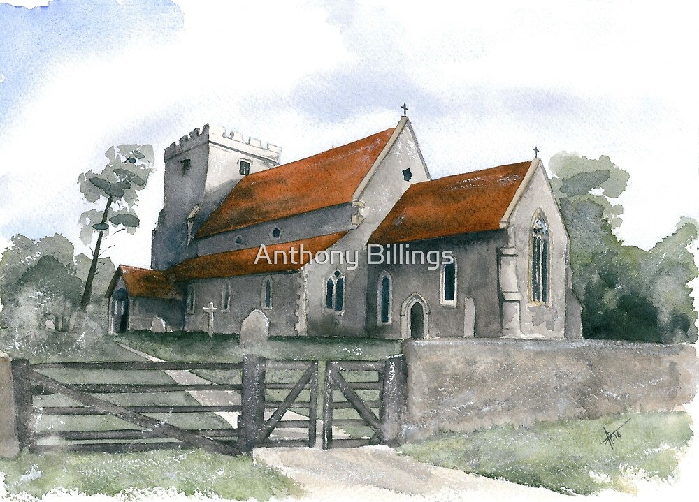 "St. Andrews, Beddingham" by Anthony Billings | Redbubble