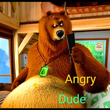 "Grizzy And lemmings - Angry Dude" Kids T-Shirt for Sale by TrendySpace ...