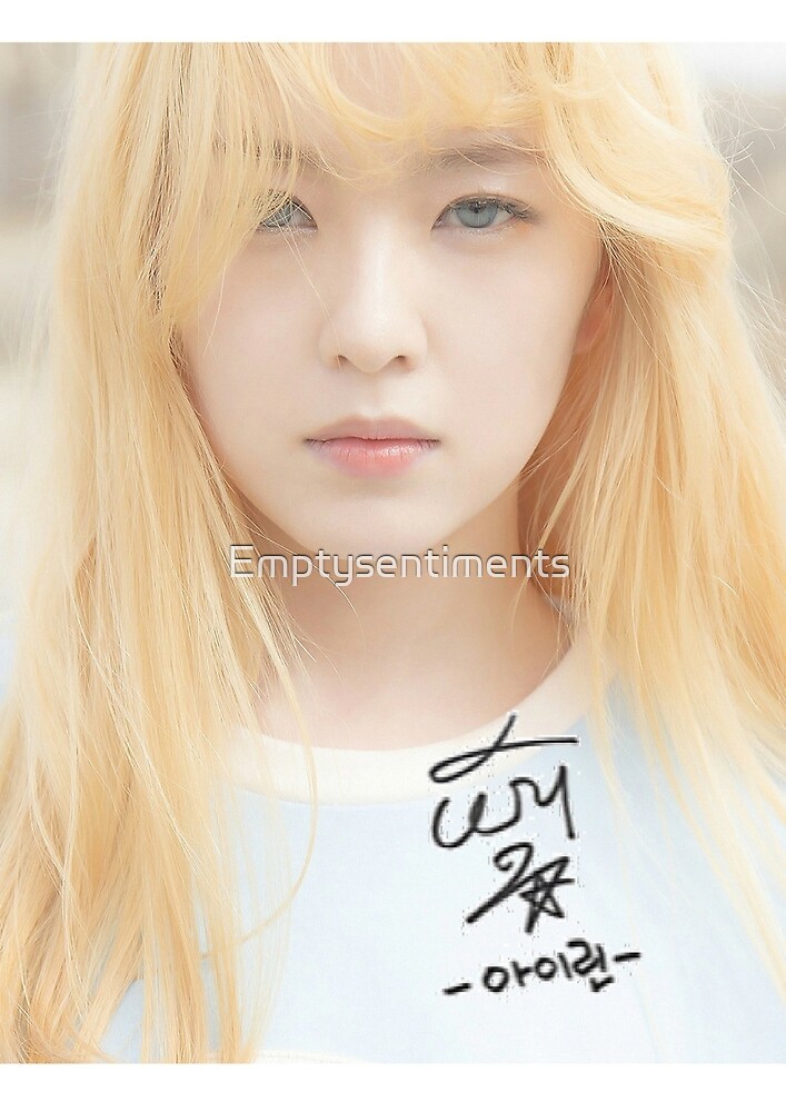 "Red Velvet Irene Signature Ice Cream Cake" by Emptysentiments | Redbubble