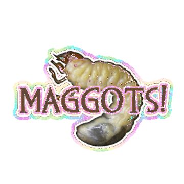 "maggots" Pin for Sale by bunnyboyfriend | Redbubble