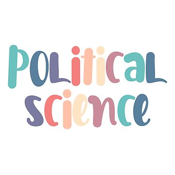 "political science" Sticker for Sale by catevalentini12 | Redbubble
