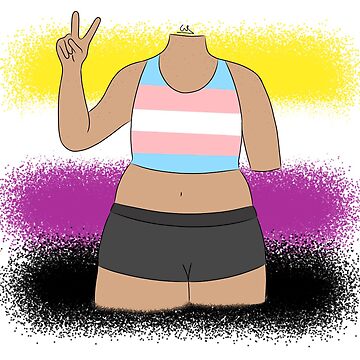 "Chubby trans/ non binary person" Sticker for Sale by MartinMoores ...