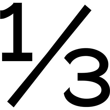 "Simple 1/3 fraction, one third math" Greeting Card for Sale by Swaygo ...