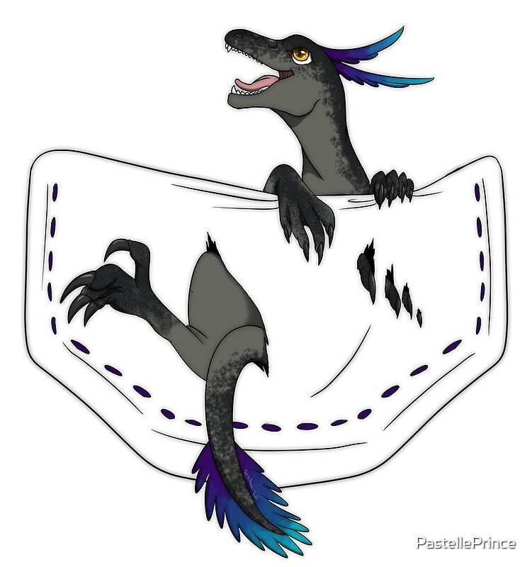 "Pocket Raptor" by PastellePrince | Redbubble