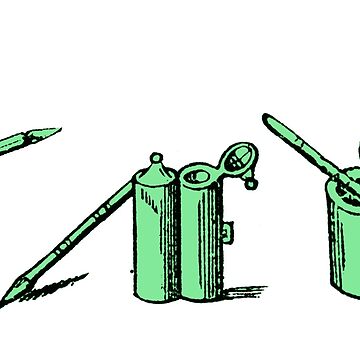 "Ancient inkwells and kalamos pens" Sticker for Sale by WillowNox7 ...