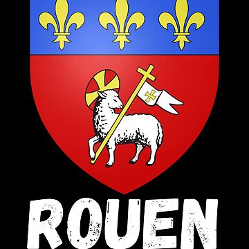 "rouen flag coat of arms" Sticker for Sale by mikoala50 | Redbubble