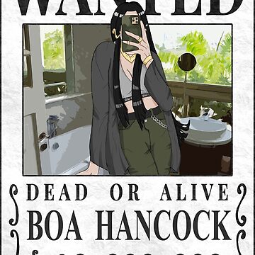 "Boa Hancock One Piece Lifestyle Wanted poster v2 " Sticker by hanlyeon ...