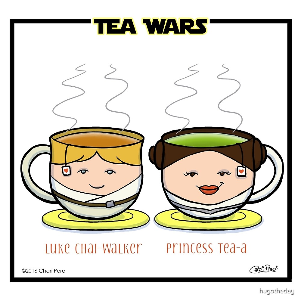 "Tea Wars" by hugotheday | Redbubble