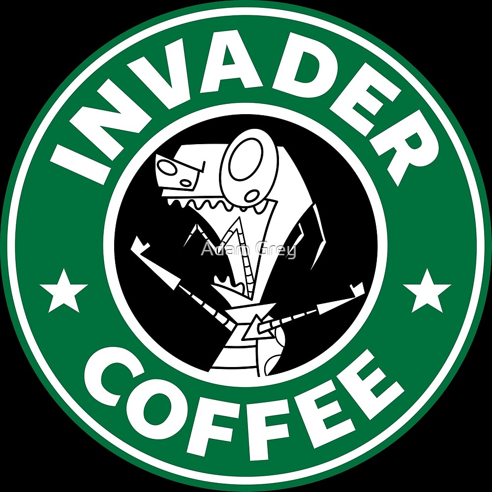 "Invader Coffee" by Adam Grey | Redbubble