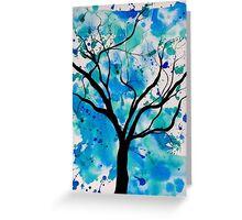 "Blue Abstract Tree Drawing " by traceyeverart | Redbubble