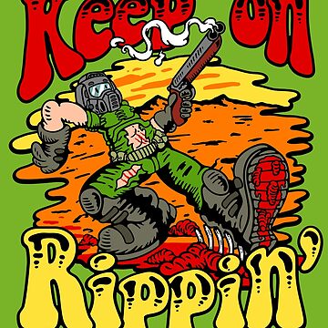 "Keep on Rippin 'and Tearin' v3" Sticker by DemonigoteCamis | Redbubble