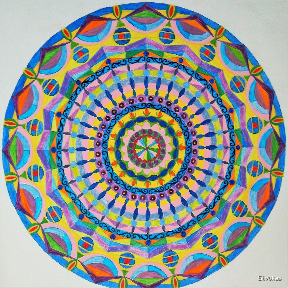 "Mandala " Wheel"" by Silvukas | Redbubble