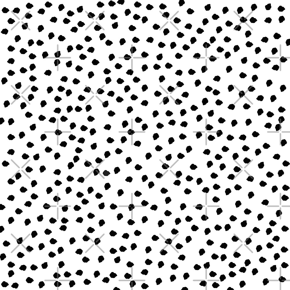 "Dalmatian Spots Pattern Black and White" by koovox | Redbubble