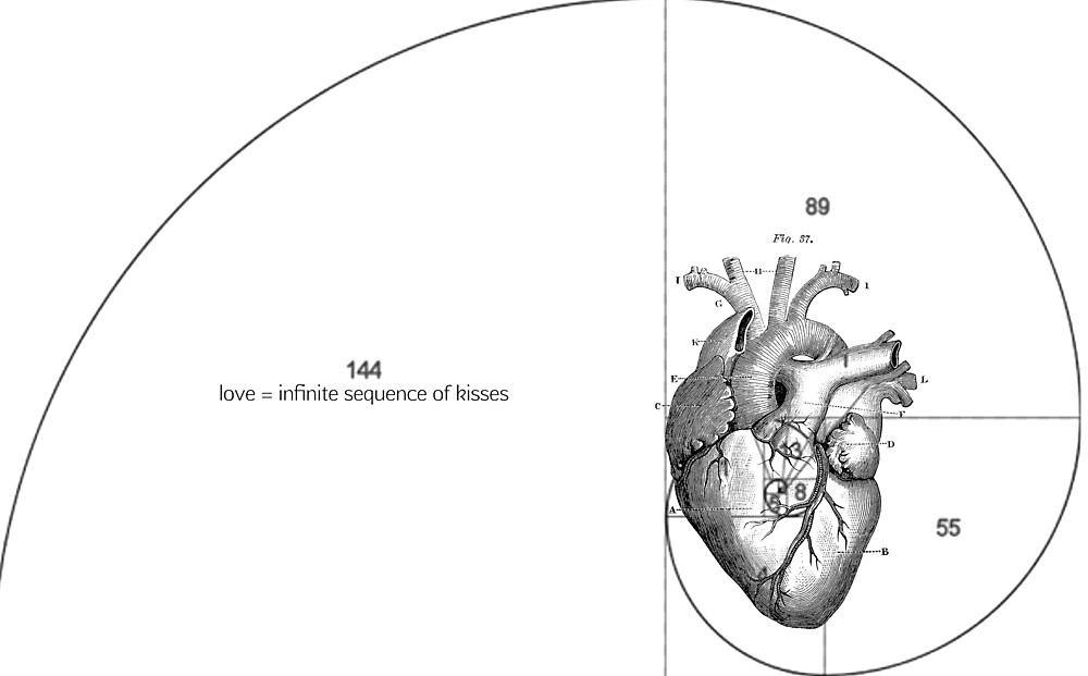"Fibonacci Heart" by Afonso Azevedo Neves | Redbubble