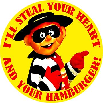 Hamburglar Hamburgled Sticker For Sale By Motepeplot Redbubble