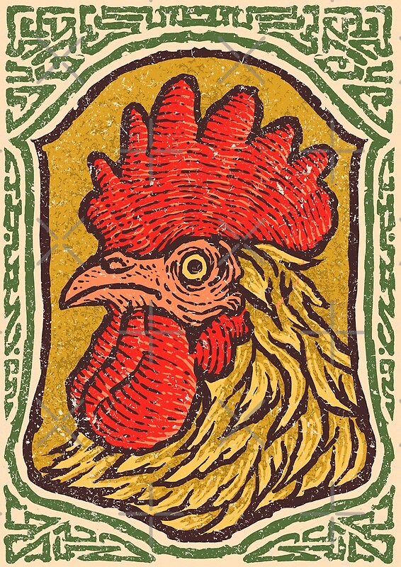 "I am a stud - Rooster vintage style" by barmalisiRTB | Redbubble