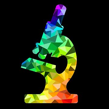 "Rainbow Geometric Microscope" Sticker for Sale by cassikraft | Redbubble