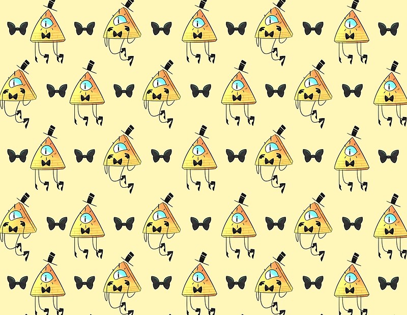 "Bill Cipher patterns (Yellow)" by Aida Solorzano | Redbubble