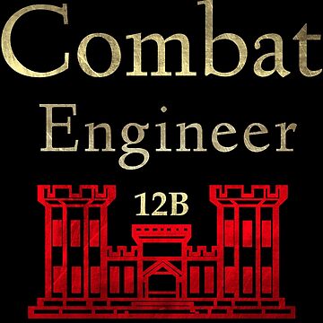 "Army Combat Engineer" Sticker for Sale by GR-ART | Redbubble