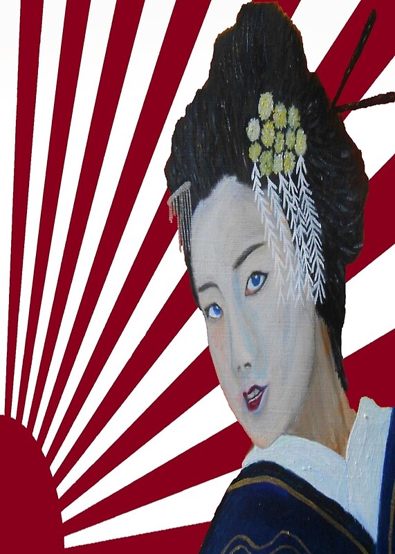 "Rising Sun Geisha 2" by Marcel1966 | Redbubble
