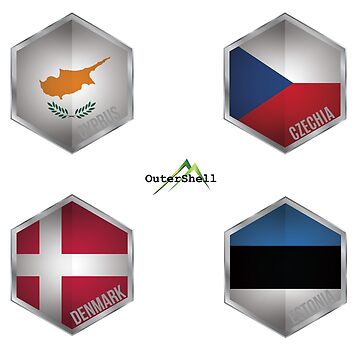 "European Country Flags Mini Small Stickers 02" Sticker for Sale by ...