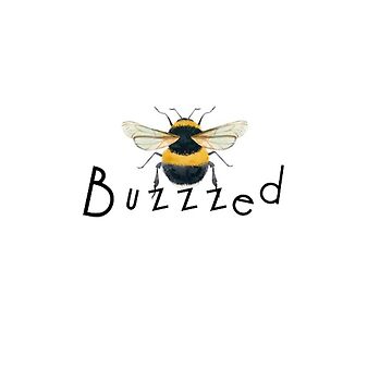 "Buzzed Bee " Sticker for Sale by Stickyourselfon | Redbubble