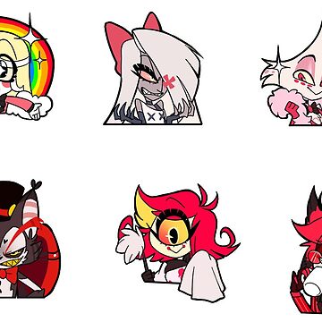 "Hazbin Hotel sticker set 1" Sticker for Sale by Anic917 | Redbubble