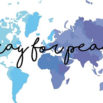 "Pray For Peace" Sticker for Sale by SparksGraphics | Redbubble