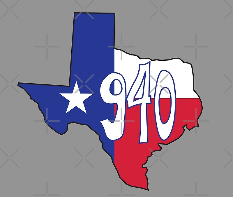 "Hand Drawn Texas Flag 940 Area Code" by itsrturn | Redbubble