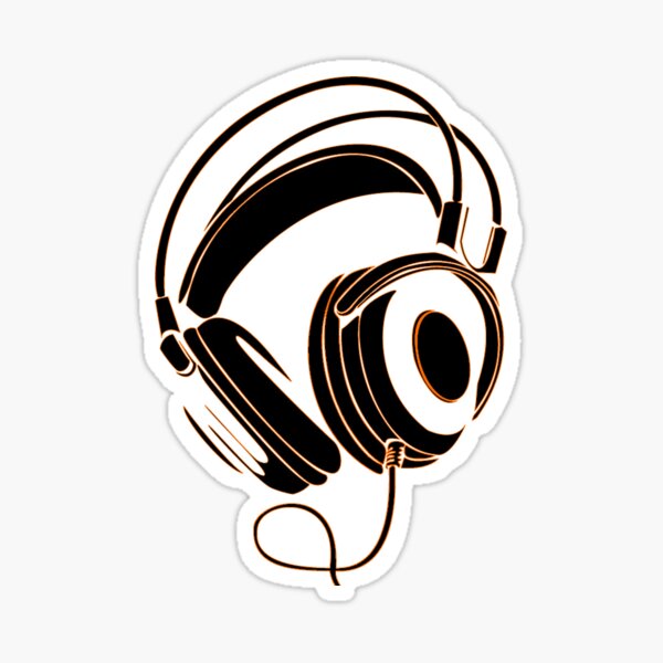 Headphone Stickers | Redbubble