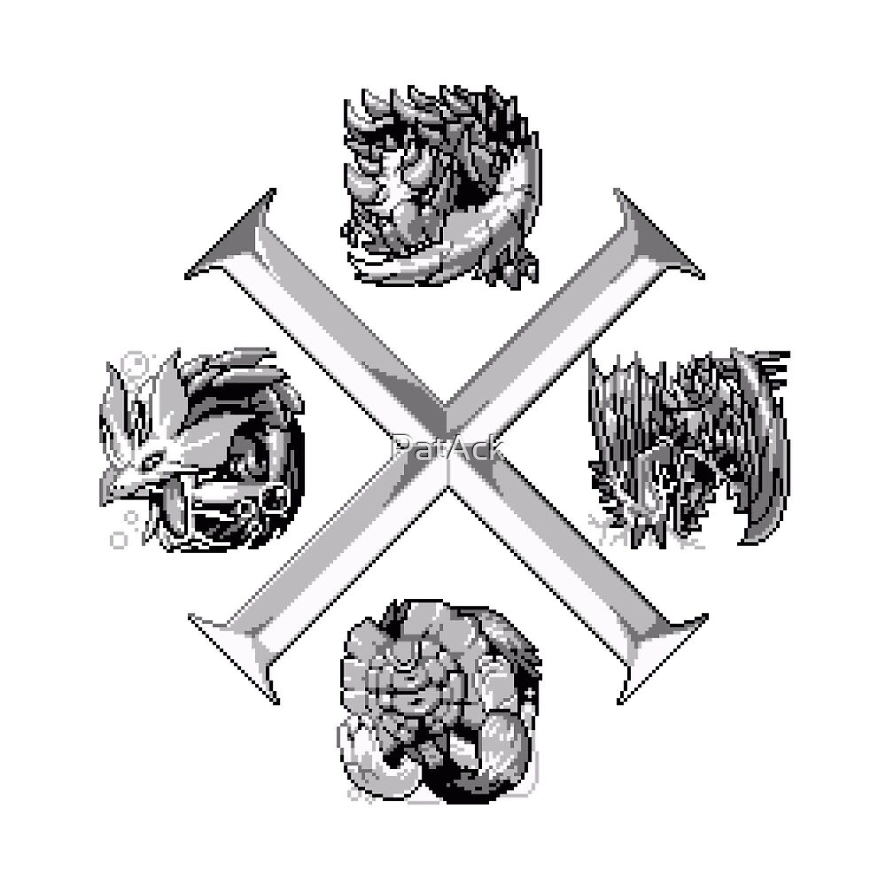 "Monster Hunter Cross" by PatAck | Redbubble
