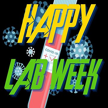 "HAPPY LAB WEEK TEST TUBE MEDICAL LABORATORY SCIENTIST " Sticker for ...