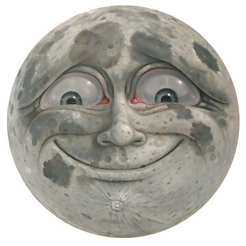 "Moon Face" Art Board Print for Sale by Stephen Gibb | Redbubble