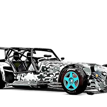 "Caterham R500 Custom Cartoon" Art Print for Sale by Auto-Prints ...